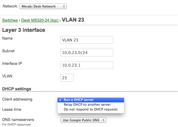 Dhcp Server And Failover For Layer 3 Switches Cisco Meraki Blog